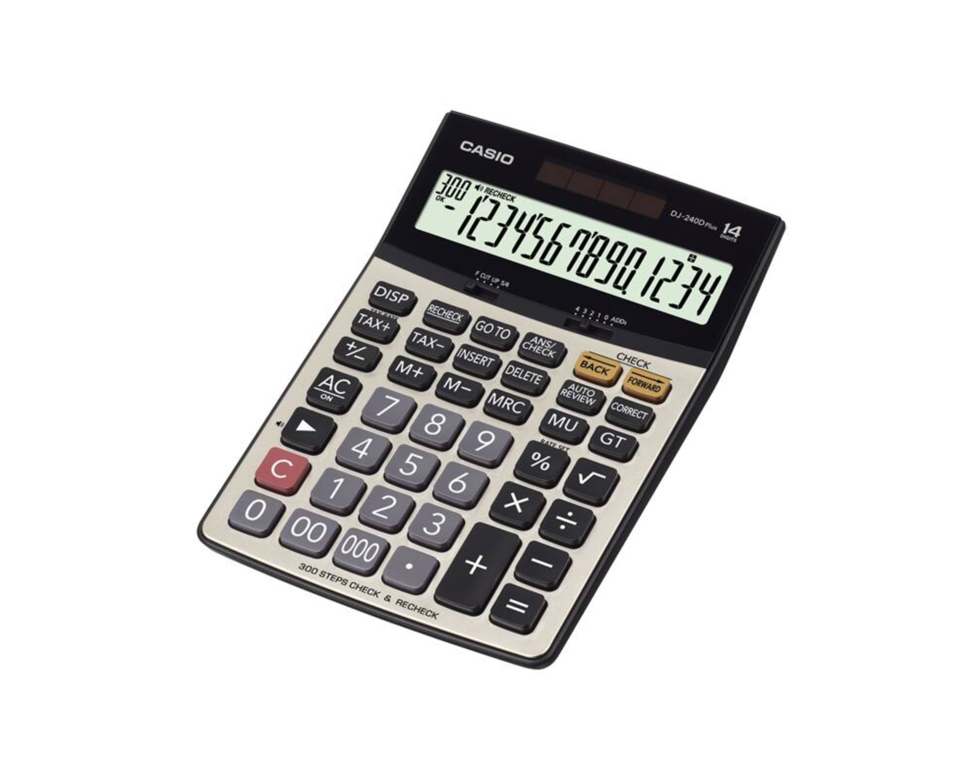 CASIO [DJ-240D PLUS] 桌面計數機 14-digit Desktop Calculator – 忠誠公司 Sincere ...