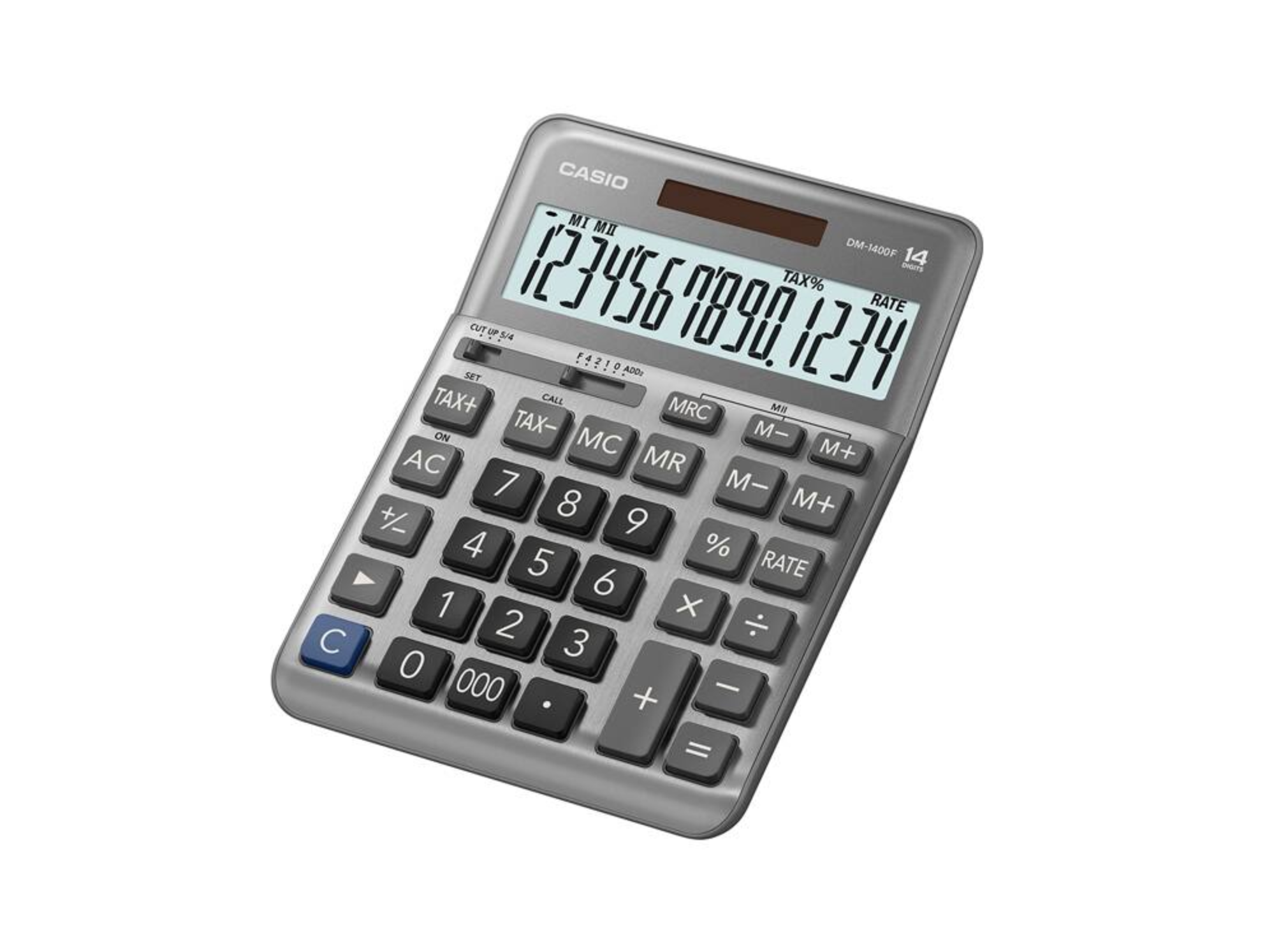 CASIO [DM-1400F] 桌面計數機 14-digit Desktop Calculator – 忠誠公司 Sincere Company