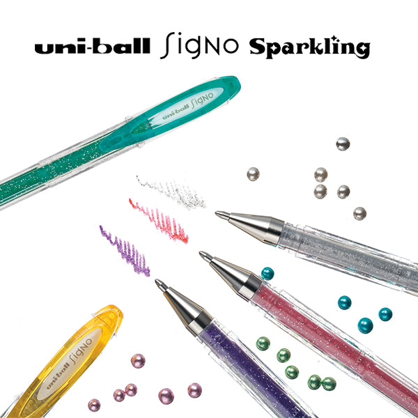 UNI uni-ball Signo 貴族筆 Noble metal / 閃粉筆 Glitter gel pen [UM-120NM / U ...